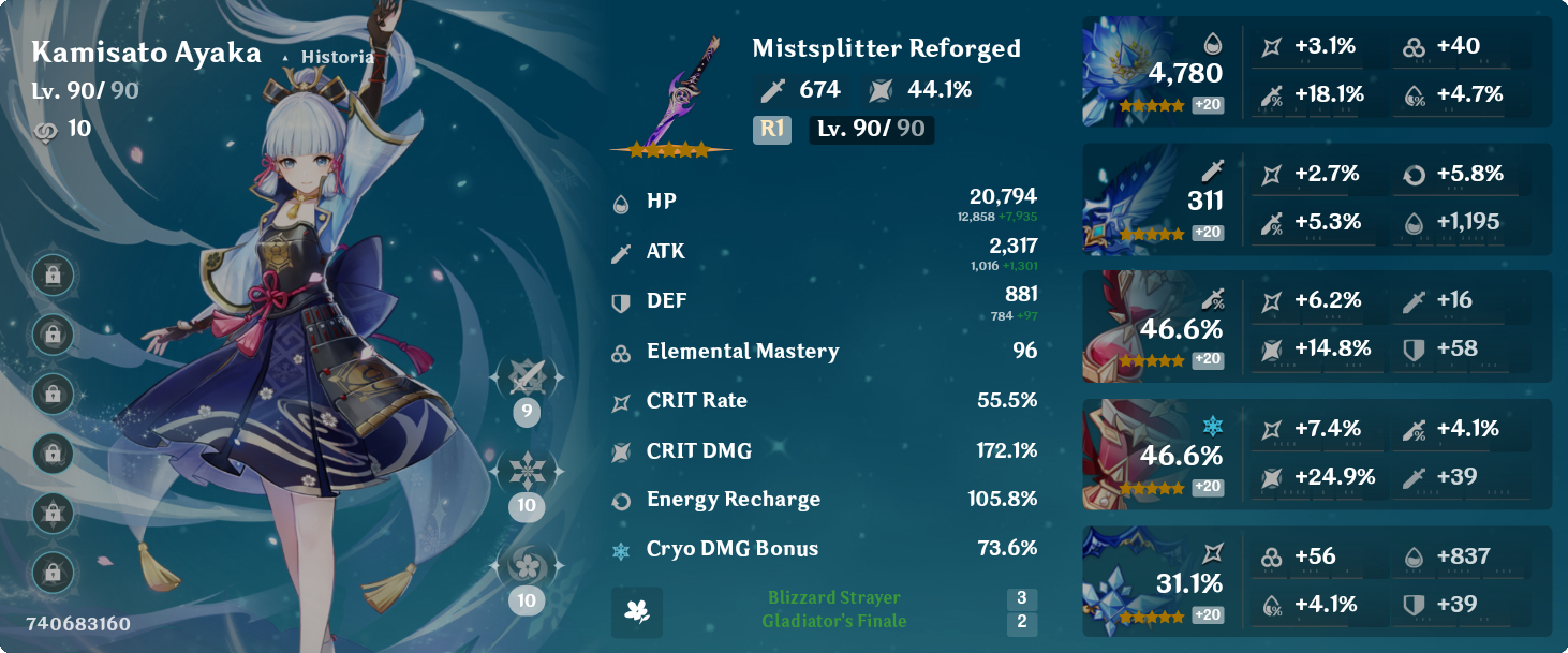 My Ayaka build is complete 😌 Genshin Impact | HoYoLAB