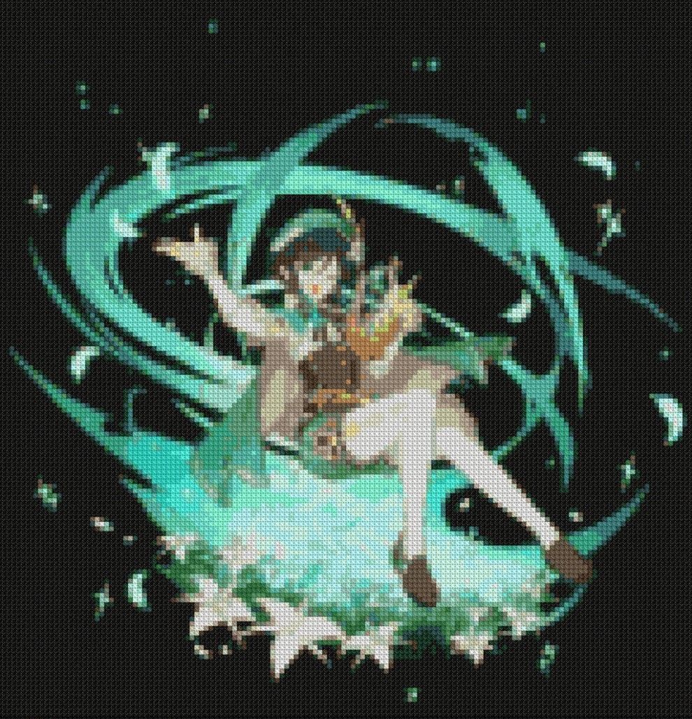 Venti Cross-stitch Genshin Impact | HoYoLAB