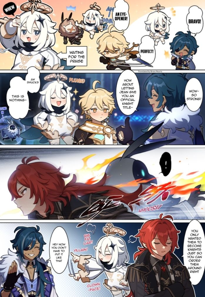 Genshin impact 4 panel comics, chapter 14 Genshin Impact | HoYoLAB