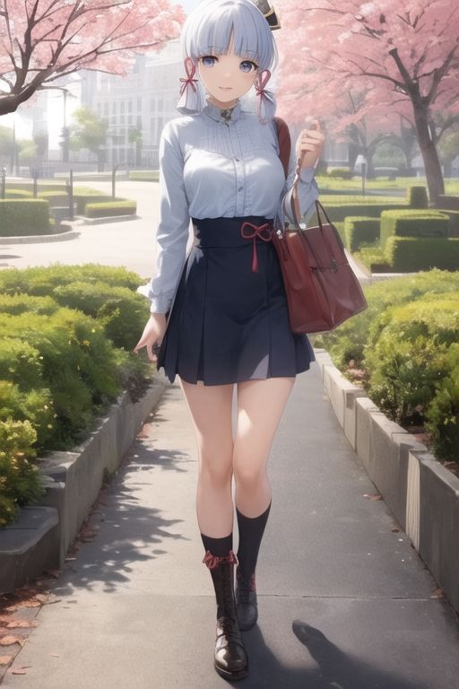 Ayaka walking around in fall (AI) Genshin Impact | HoYoLAB