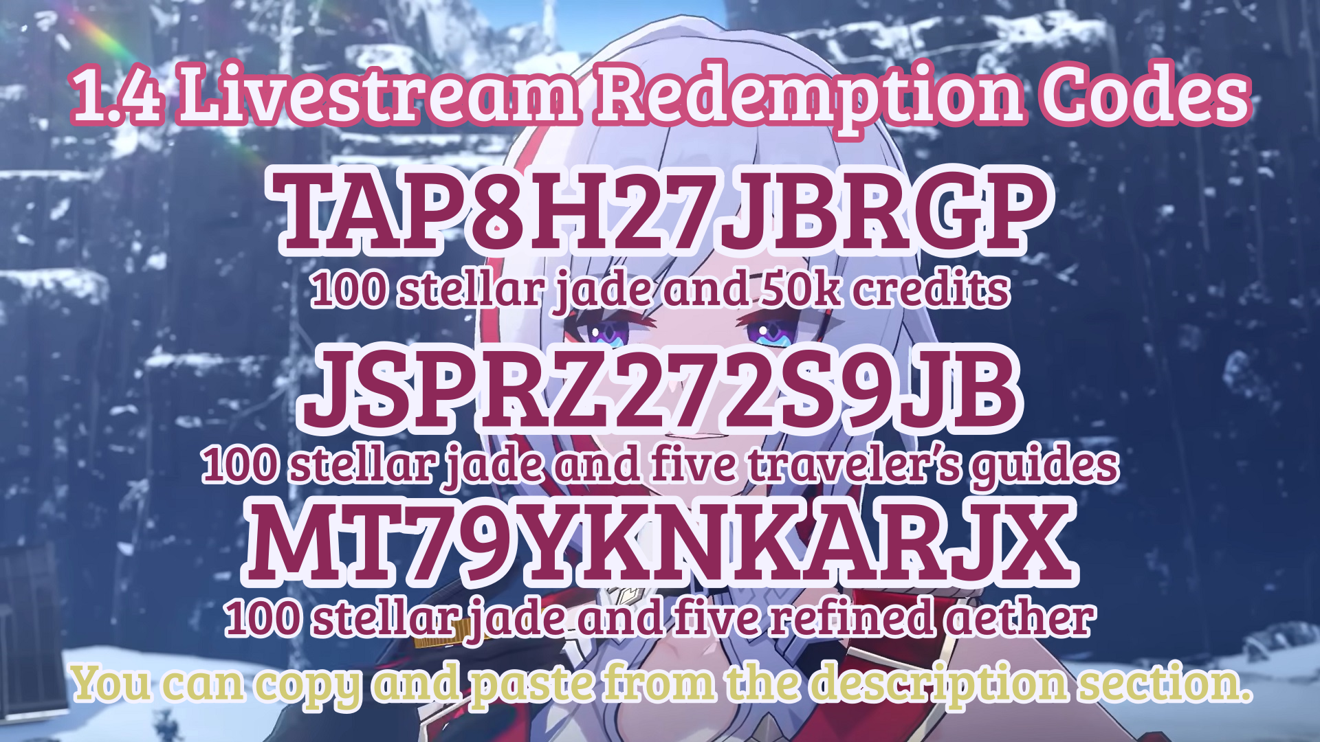 1.4 Livestream Redemption Codes (Expired) Honkai: Star Rail | HoYoLAB