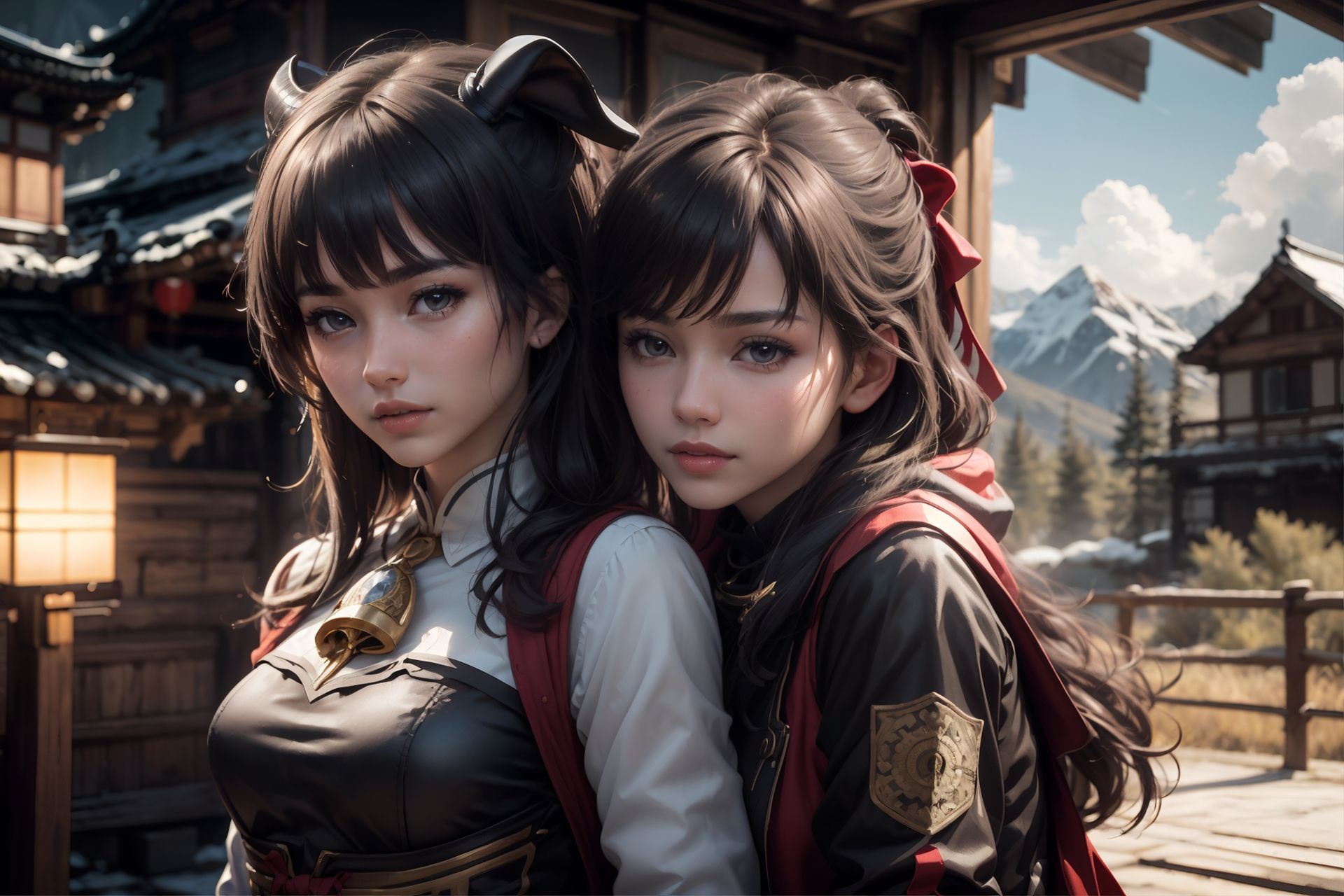 Happy Anniversary Genshin Impact! Sibling Ganyu and Amber in AI 3DCG Genshin Impact | HoYoLAB