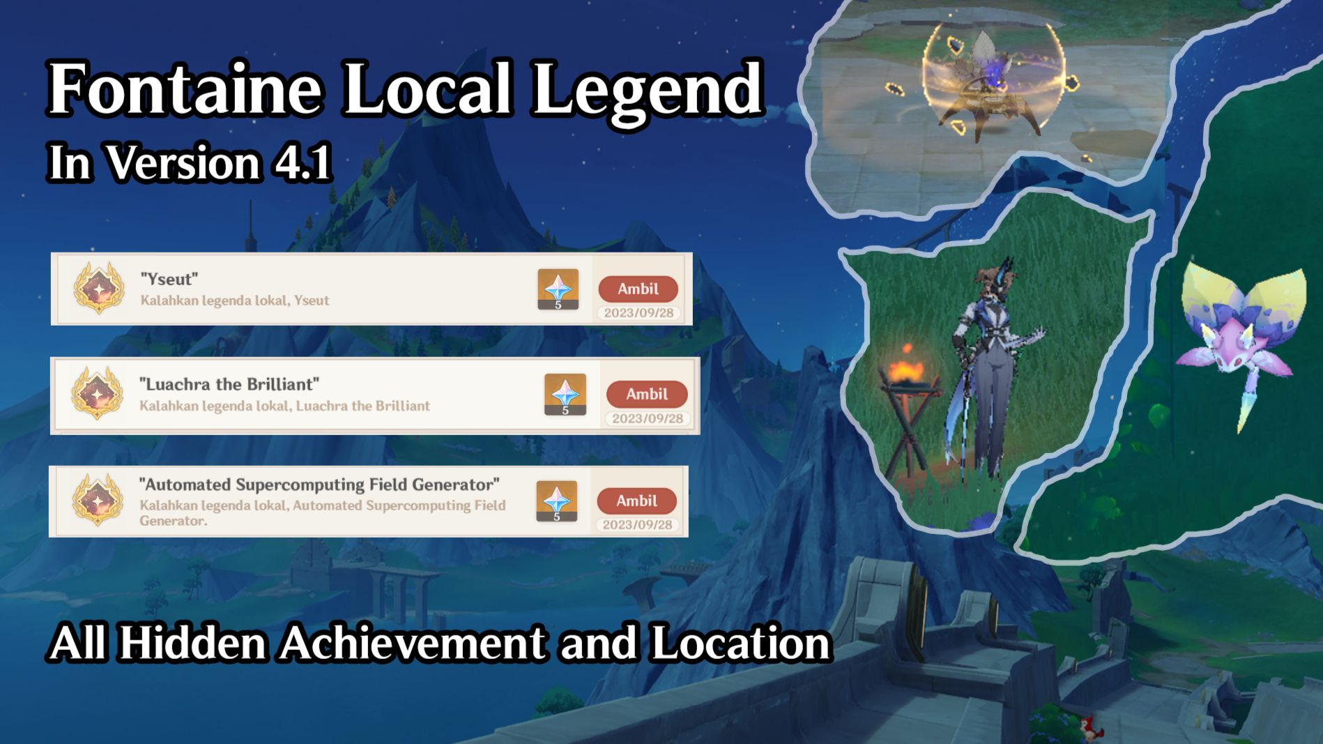 [Version 4.1] Fontaine Local Legend in Version 4.1 - Hidden Achievement ...