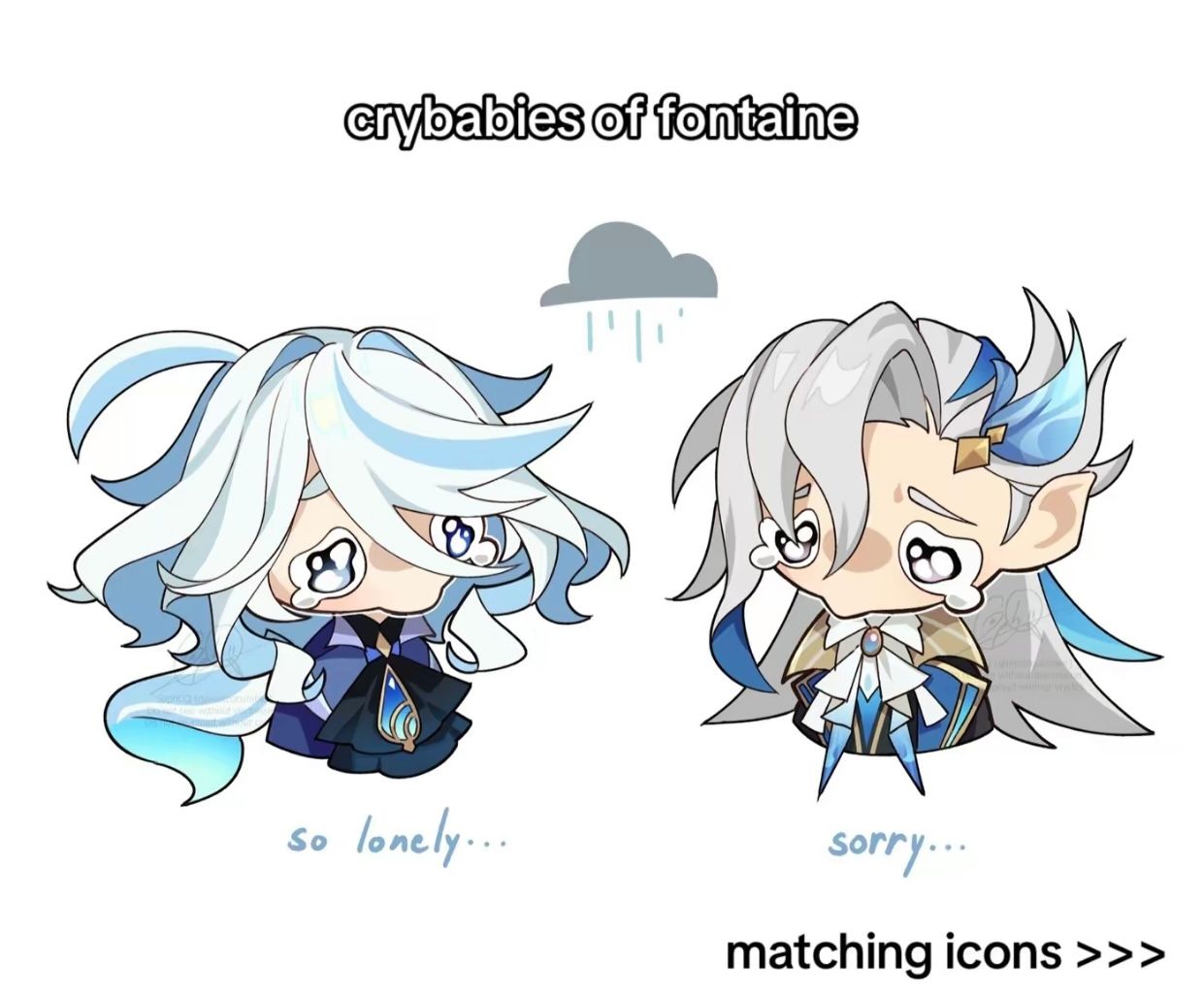Matching pfp!!! The cry babies of fontain!!!! Genshin Impact | HoYoLAB