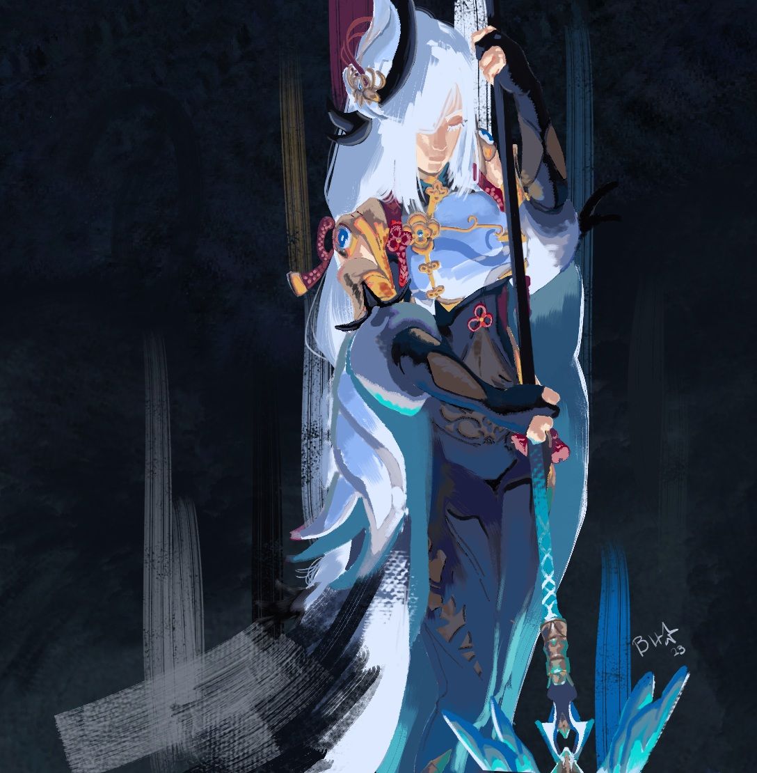 Shenhe fanart Genshin Impact | HoYoLAB