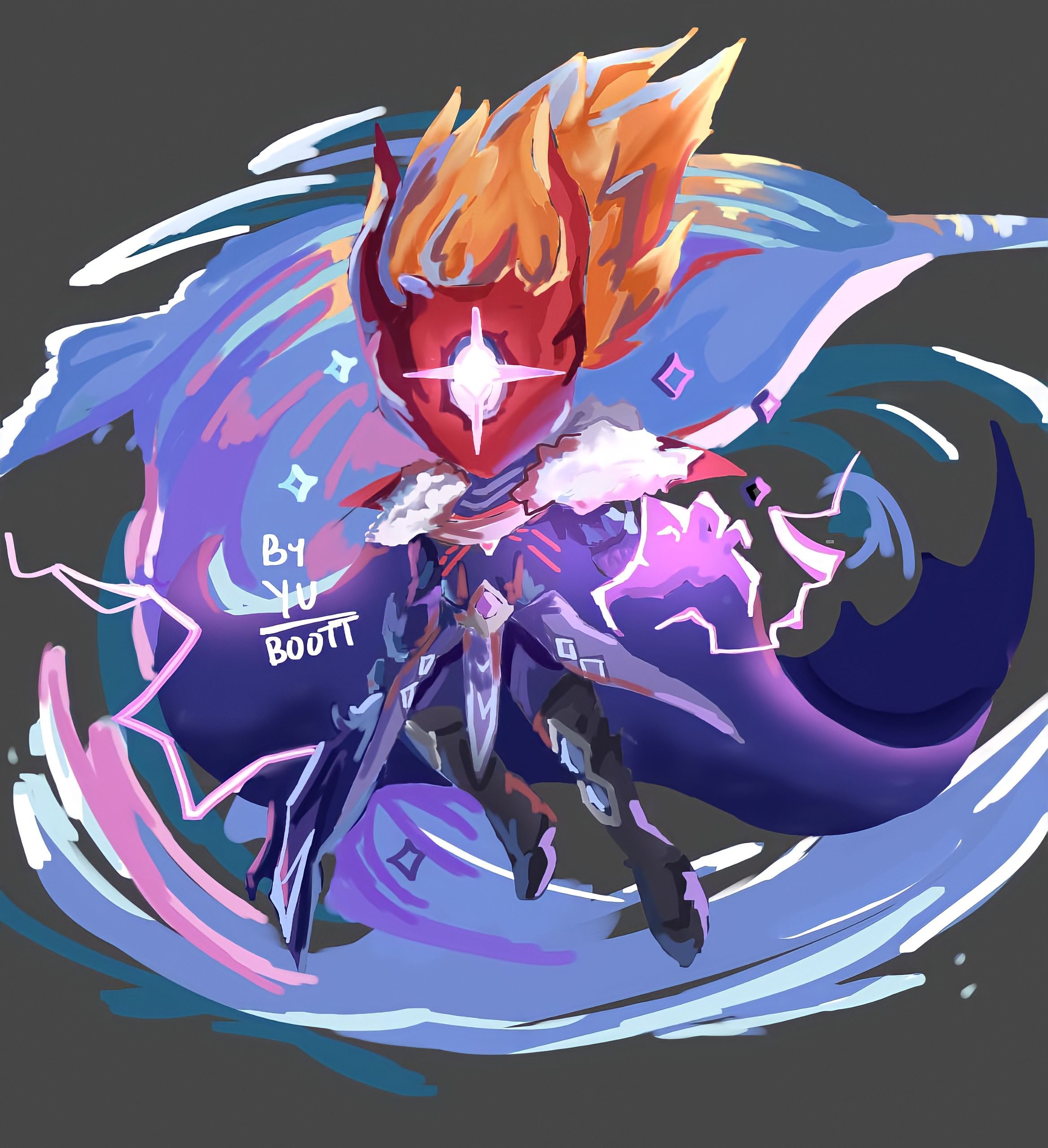 Childe Fowl Legacy Chibi Splash Art Genshin Impact | HoYoLAB