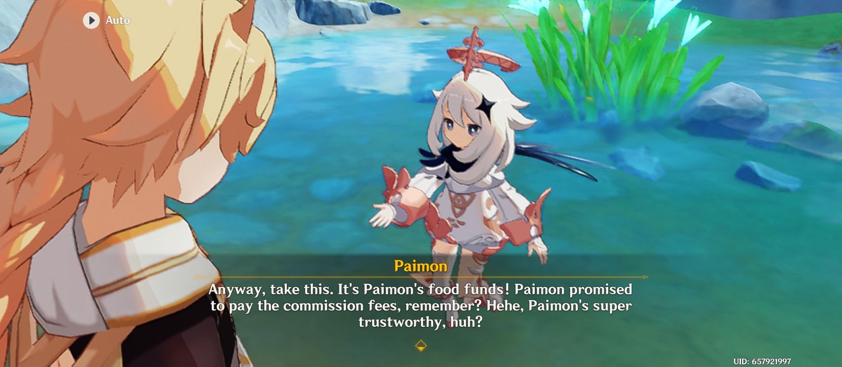 isn't this the cutest thing paimon has done to us xD Genshin Impact ...