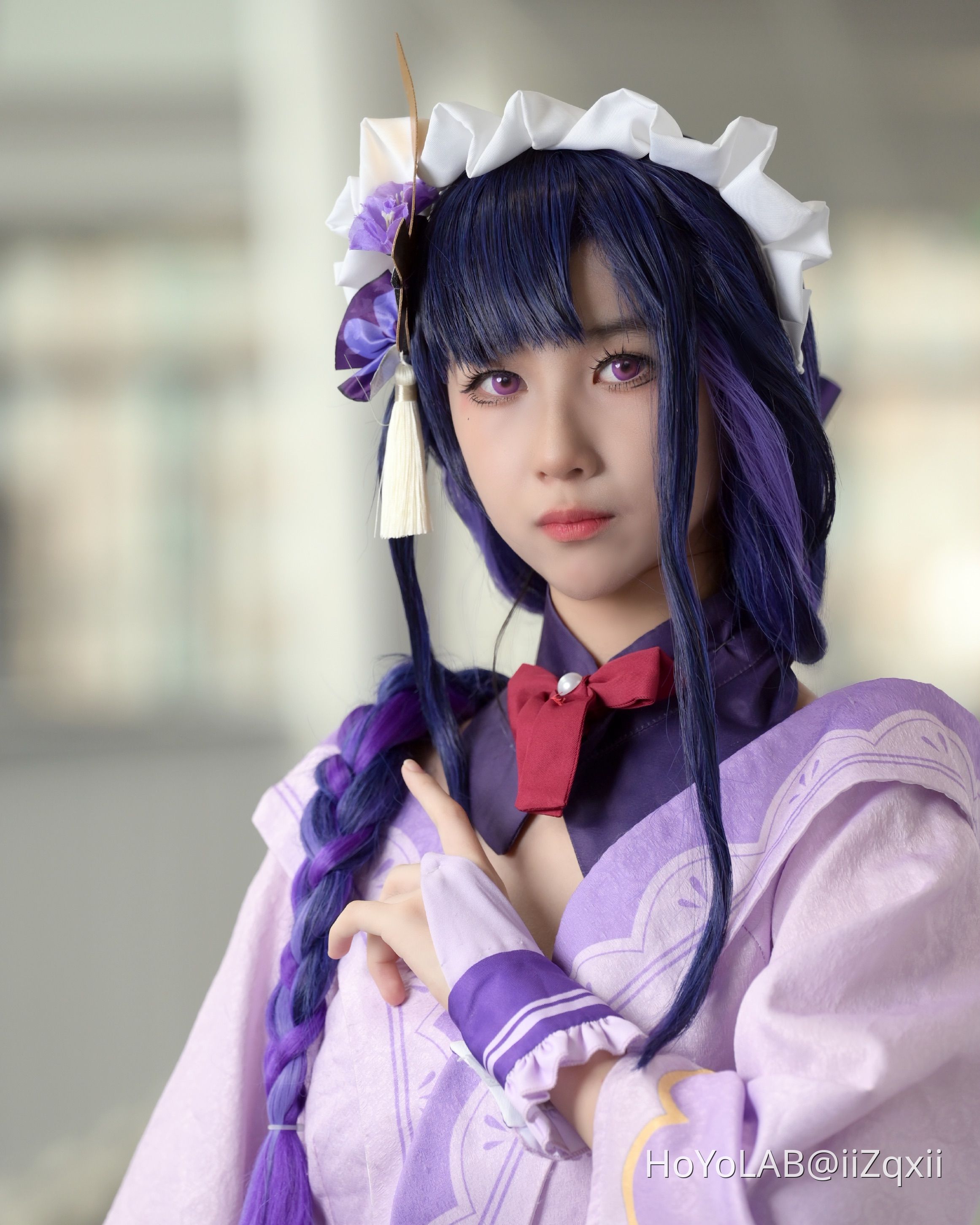 raiden maid cosplay >_