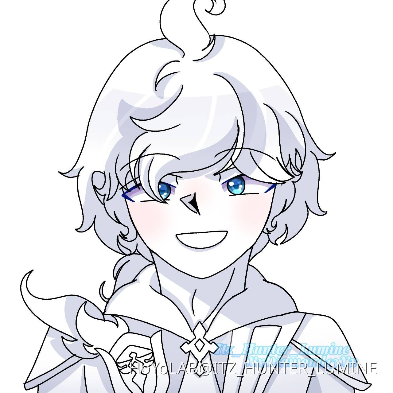 Mika (Eye shading practice) Genshin Impact | HoYoLAB