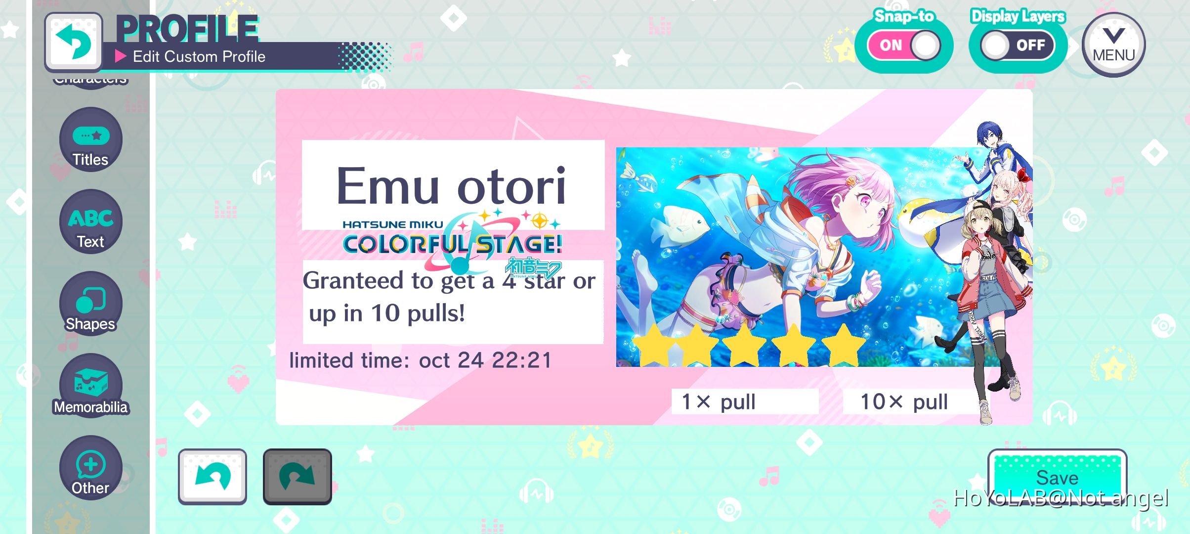 I made a Emu otori wish banner in genshin style! | HoYoLAB