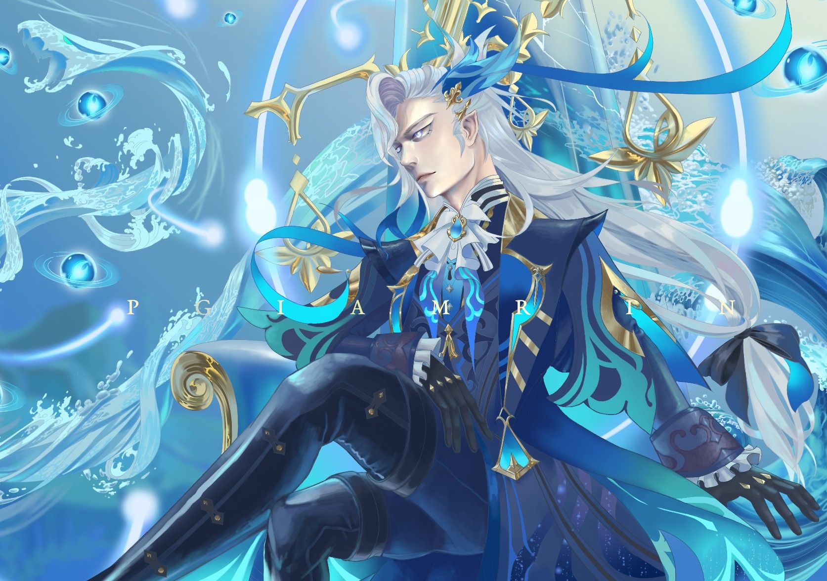 neuvillette fanart 💙💙💙💙 Genshin Impact | HoYoLAB