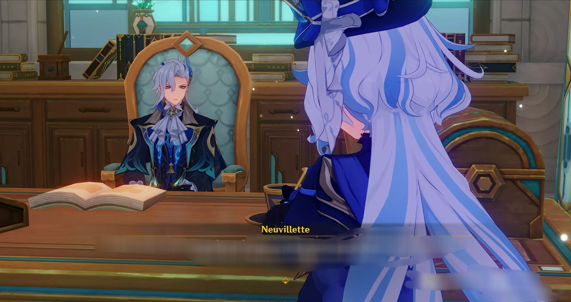 AWW HELP THEY ARE SOO CUTEEE !!💕（//∩ ∩//） Furina&Neuvillette~ Neuvifuri ...