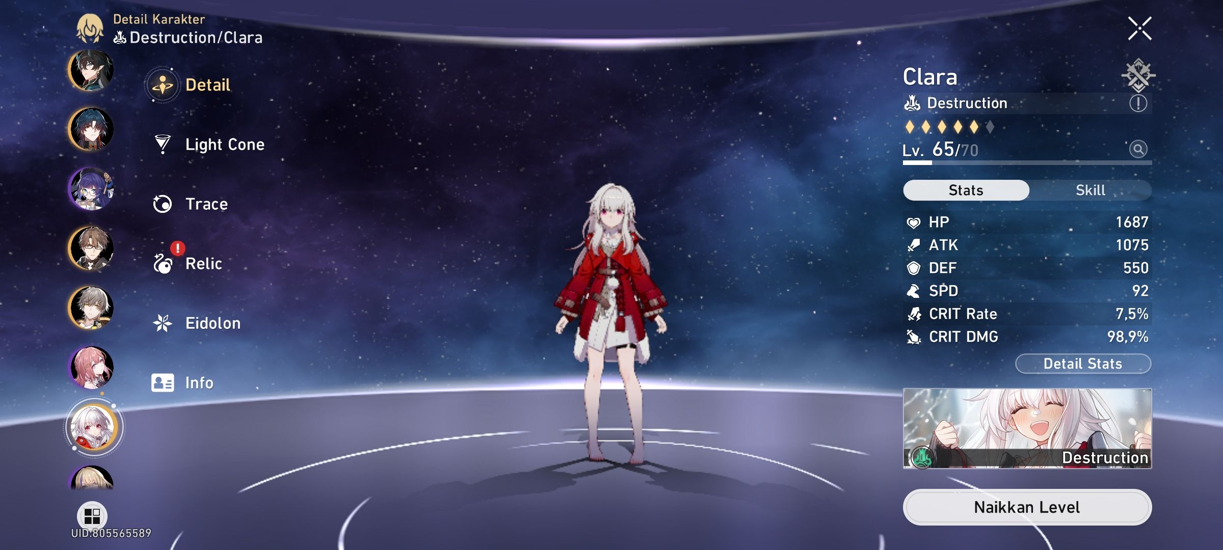 info build clara, baru dapet lc 😂 Honkai: Star Rail | HoYoLAB