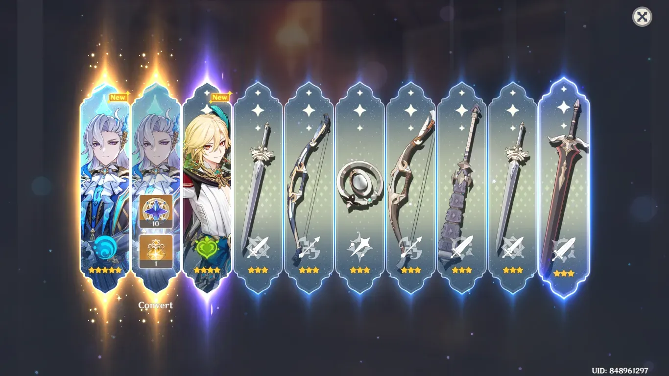 Lucky Neuvillette pulls with angst Genshin Impact | HoYoLAB