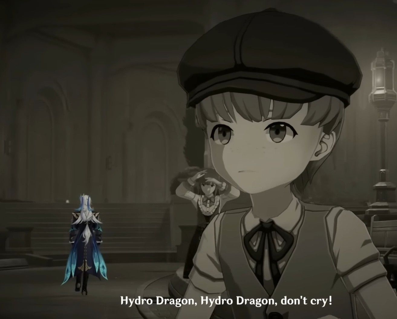 Does anyone else think that this boy from Neuvillette's story quest is Freminet from the past ...