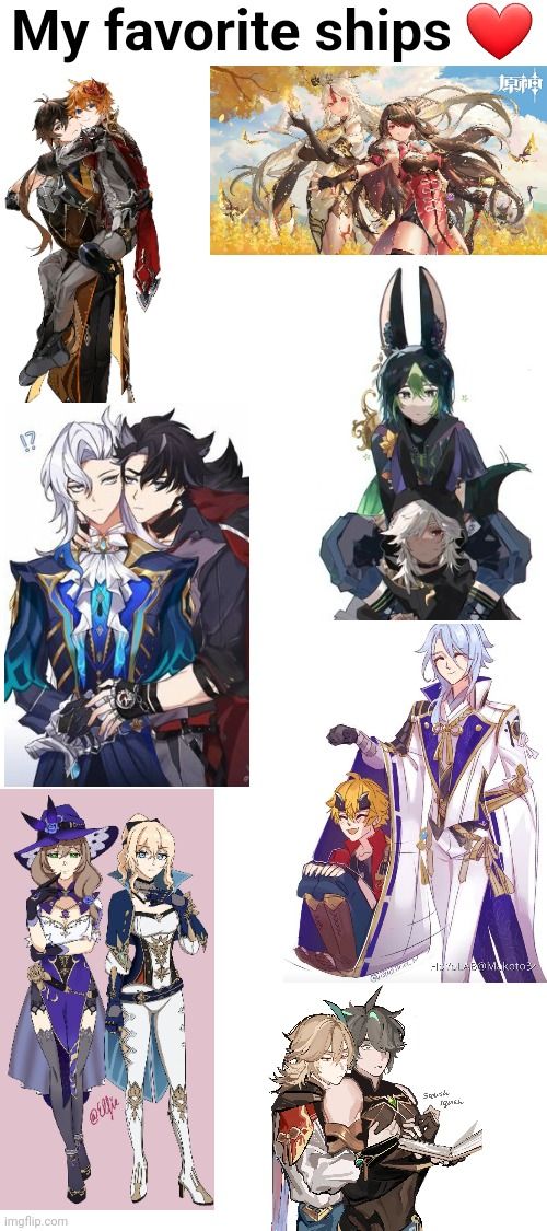 My Favorite Ships In Genshin Impact Genshin Impact | HoYoLAB