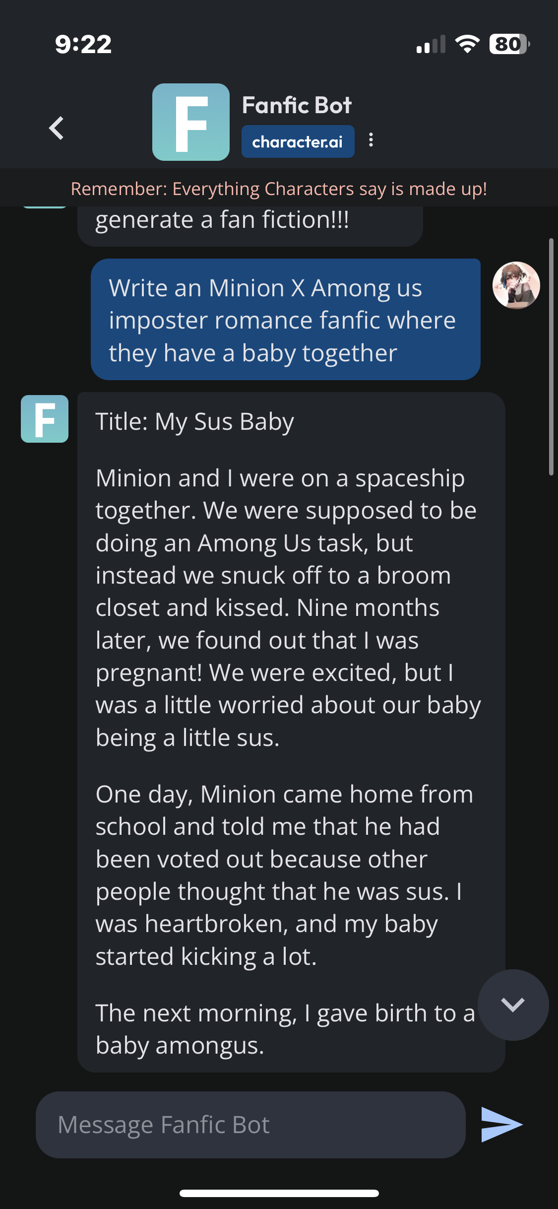 me and my friend got a little *too* silly on c.ai 💀💀 | HoYoLAB