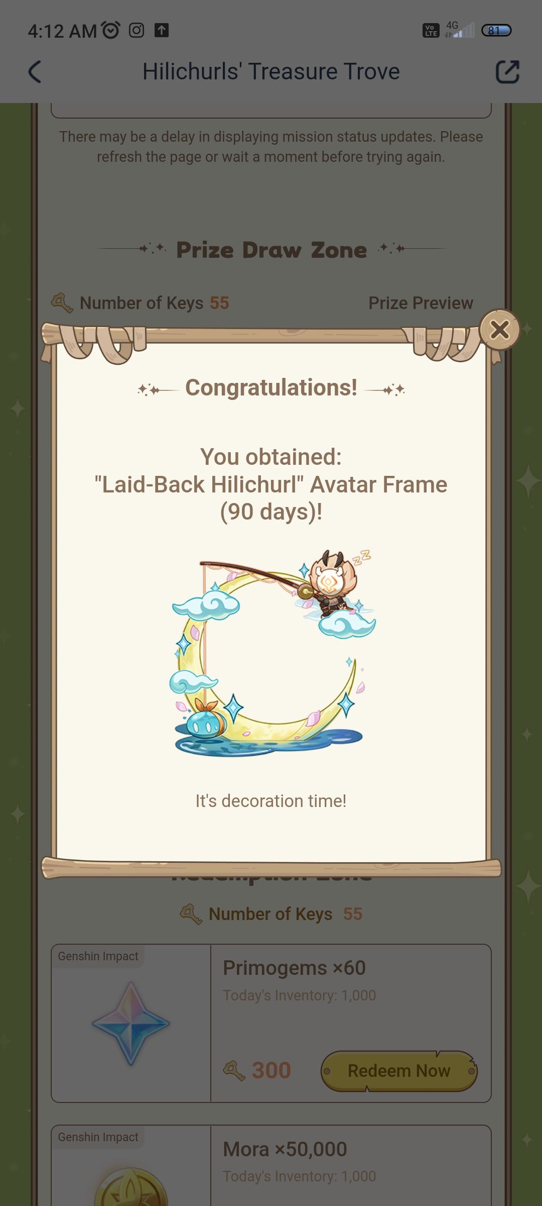 Avatar frame (updated) Genshin Impact | HoYoLAB