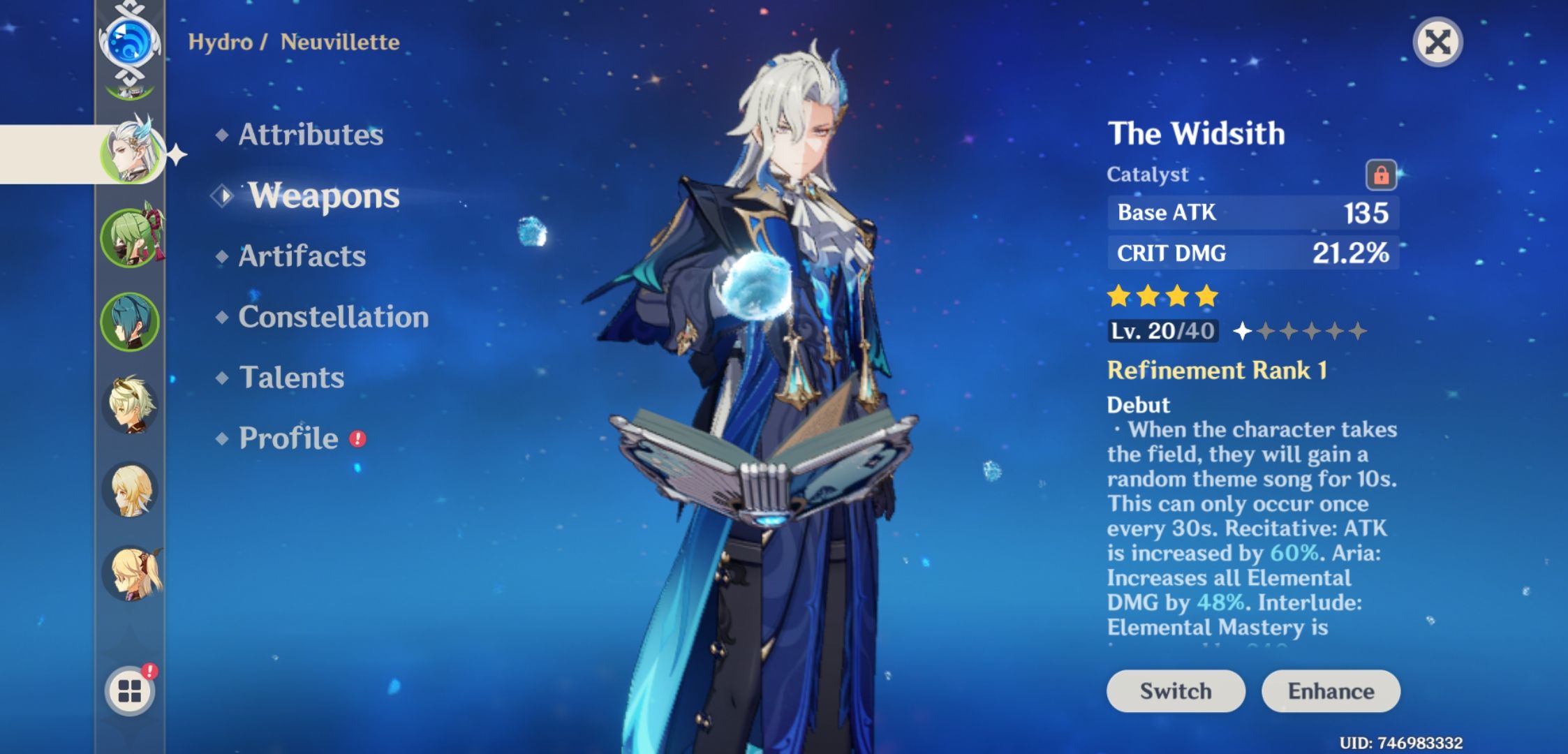 You're getting the widsith Genshin Impact | HoYoLAB