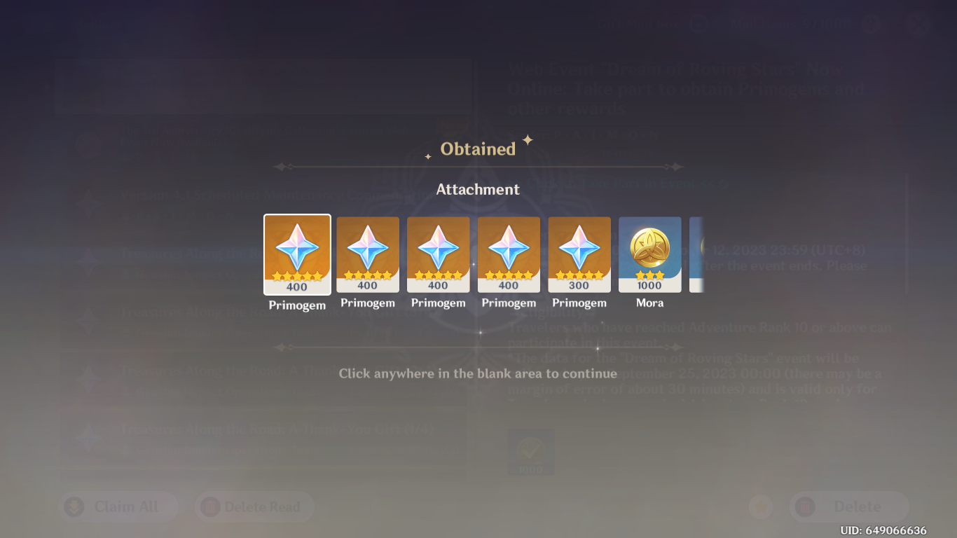 After a little bit away from genshin and these are my rewards- Genshin ...