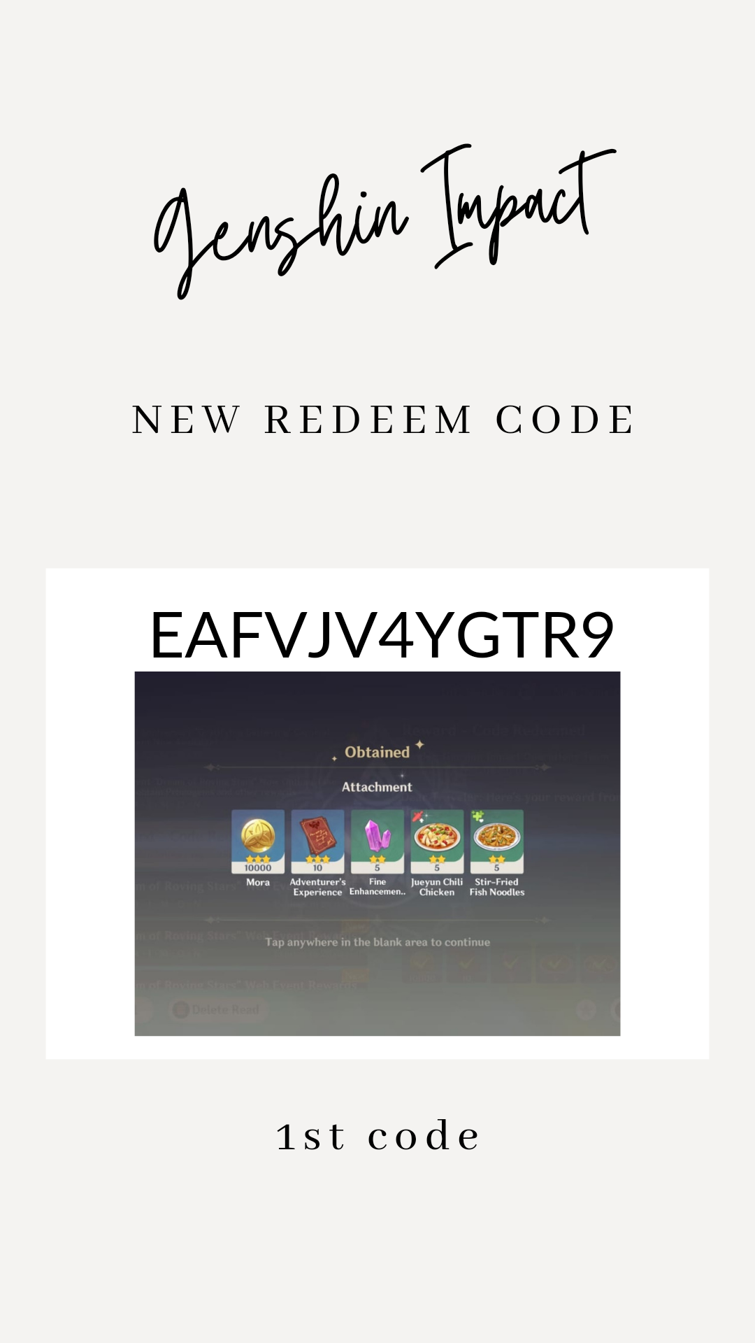 New redeem codes Genshin Impact | HoYoLAB