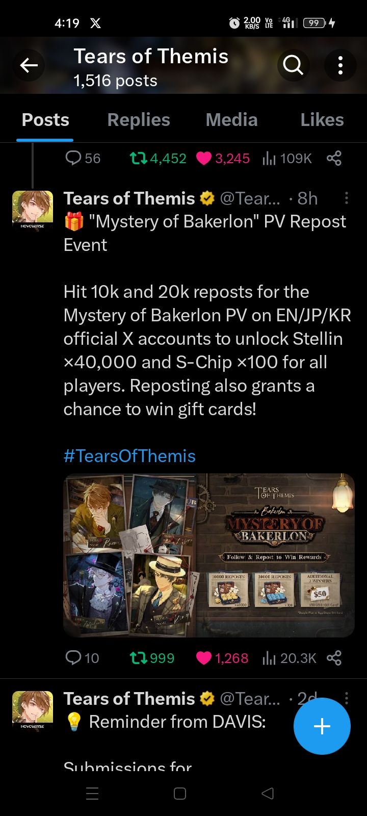 100 S-Chips!! Tears of Themis | HoYoLAB