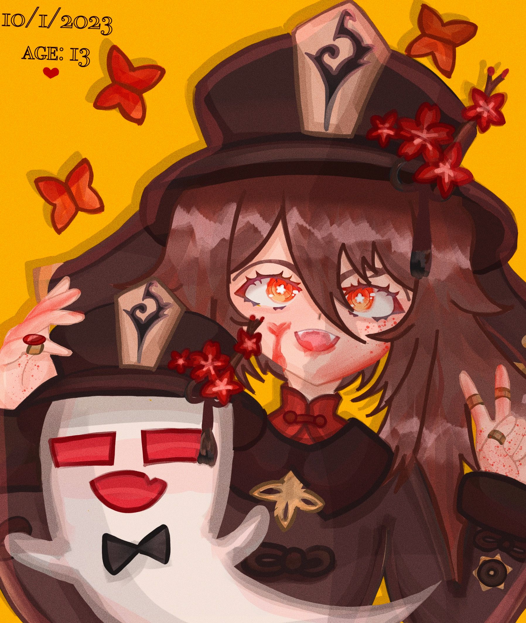 Vampire Hu Tao:D Art submission Genshin Impact | HoYoLAB