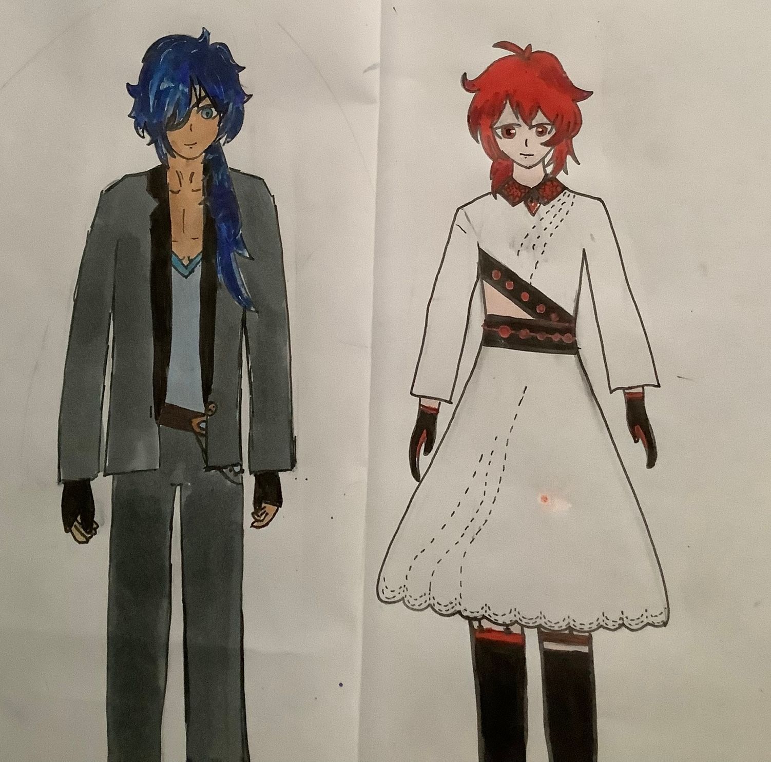 Found my old Kaeluc fanart Genshin Impact | HoYoLAB