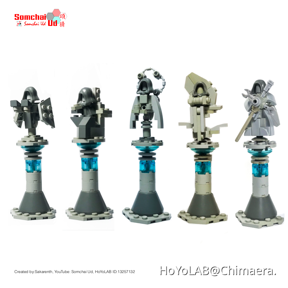 All my LEGO Genshin Impact Statue of The Seven MOC, I ever made ...