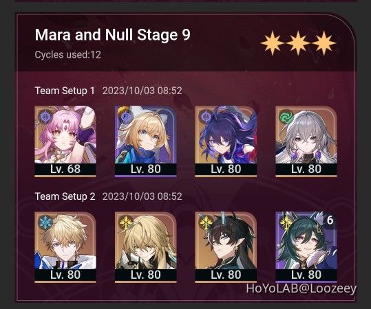 30 Stars - Mara And Null - Memory of Chaos Honkai: Star Rail | HoYoLAB