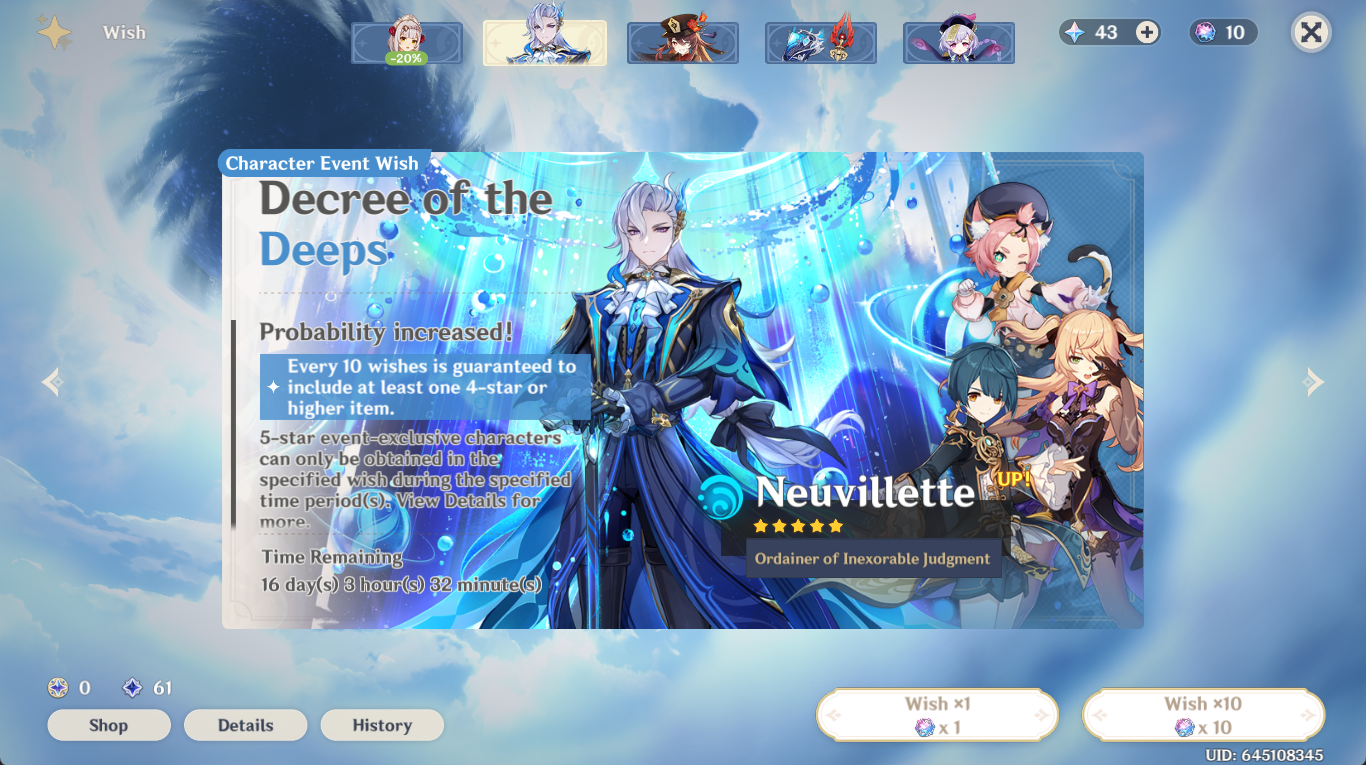 Saving for Clorinde, Day 1 (Building A Hyperbloom Team) Genshin Impact ...