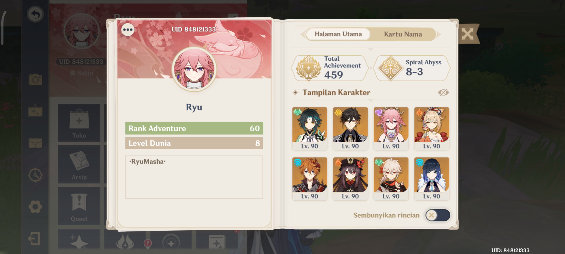 UID Bagus Gacha Hangus Genshin Impact | HoYoLAB