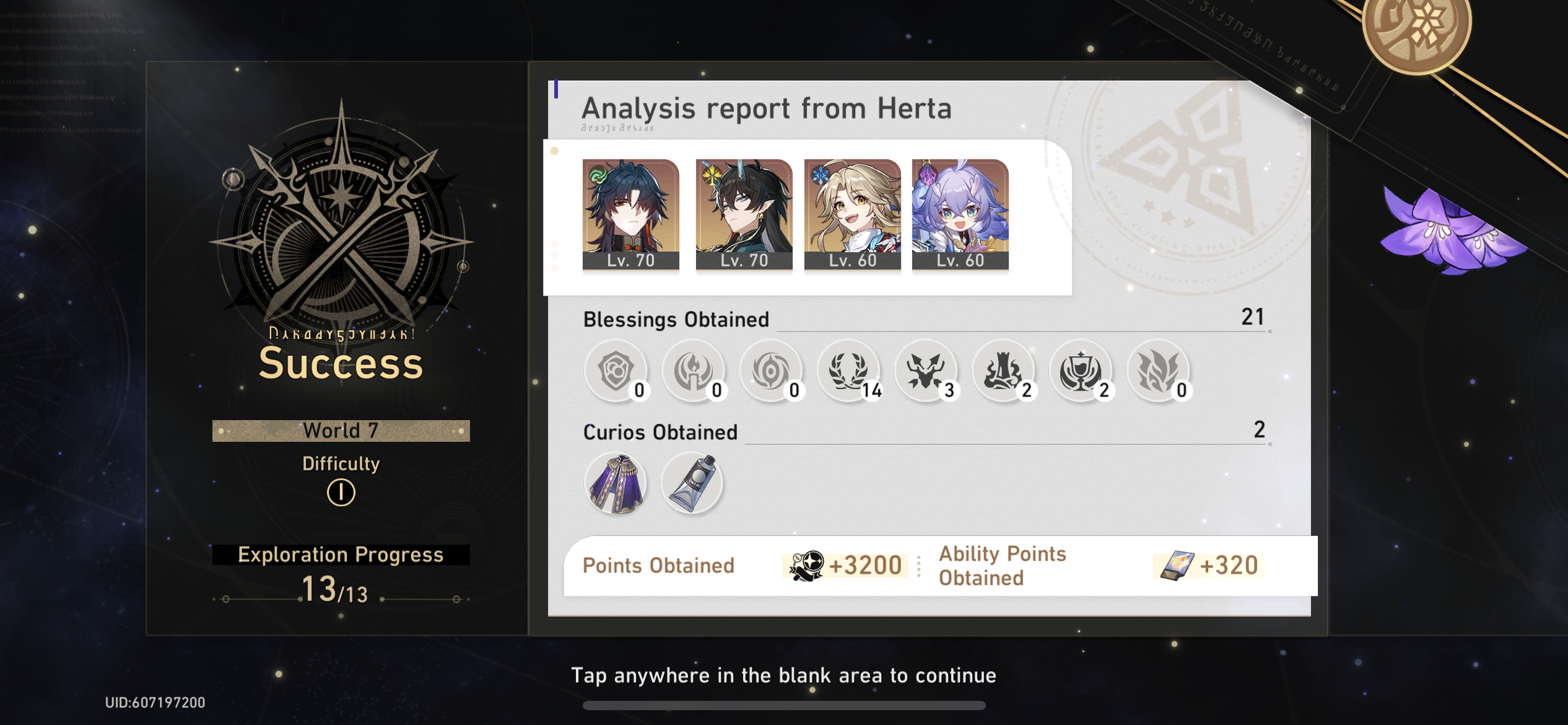 Came back to hsr becoz I was bored and I finally completely world 7 ...