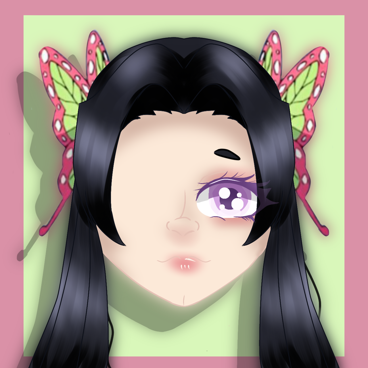 Desenho da Kanae no Digital - Fan Art KNY