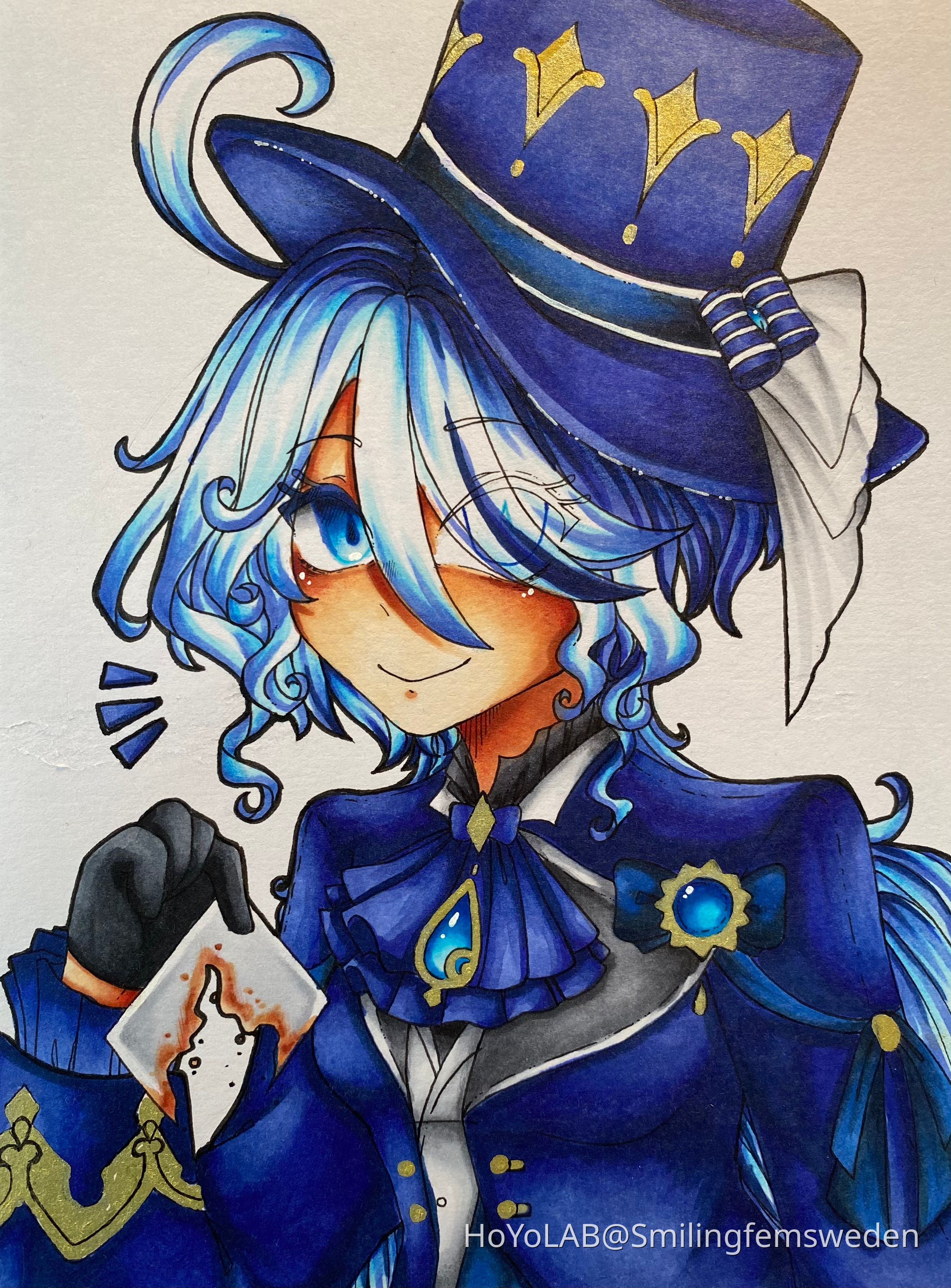 The Furina drawing is finally done >:3 Genshin Impact | HoYoLAB