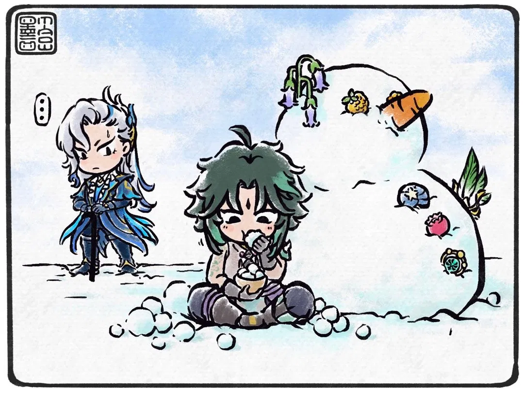 Snow - Neuvillette & Xiao Genshin Impact | HoYoLAB