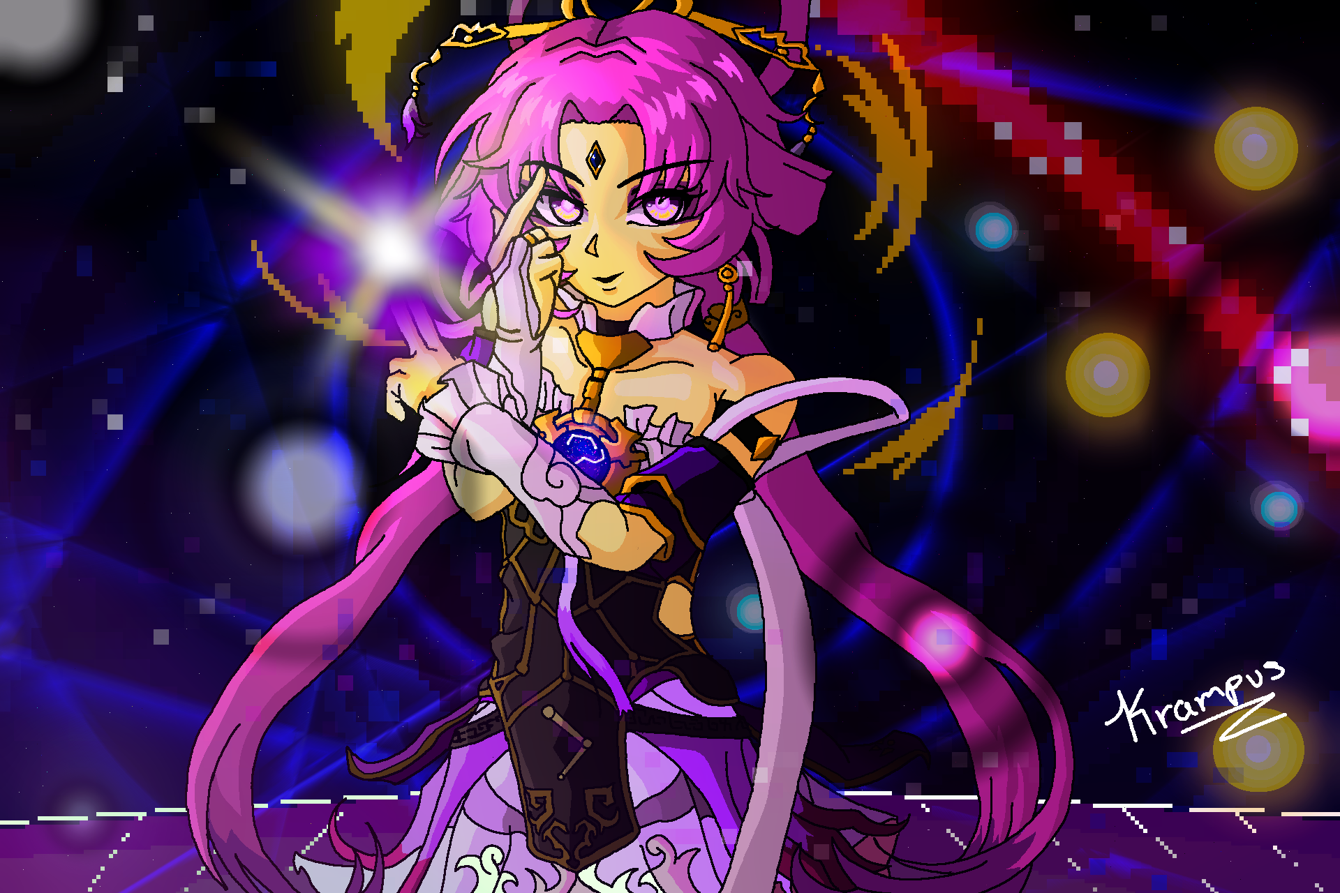 Fu Xuan in Paint NET Honkai: Star Rail | HoYoLAB
