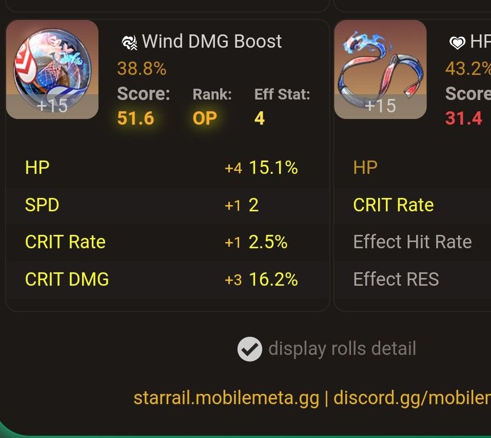 Relic Scorer Honkai: Star Rail | HoYoLAB
