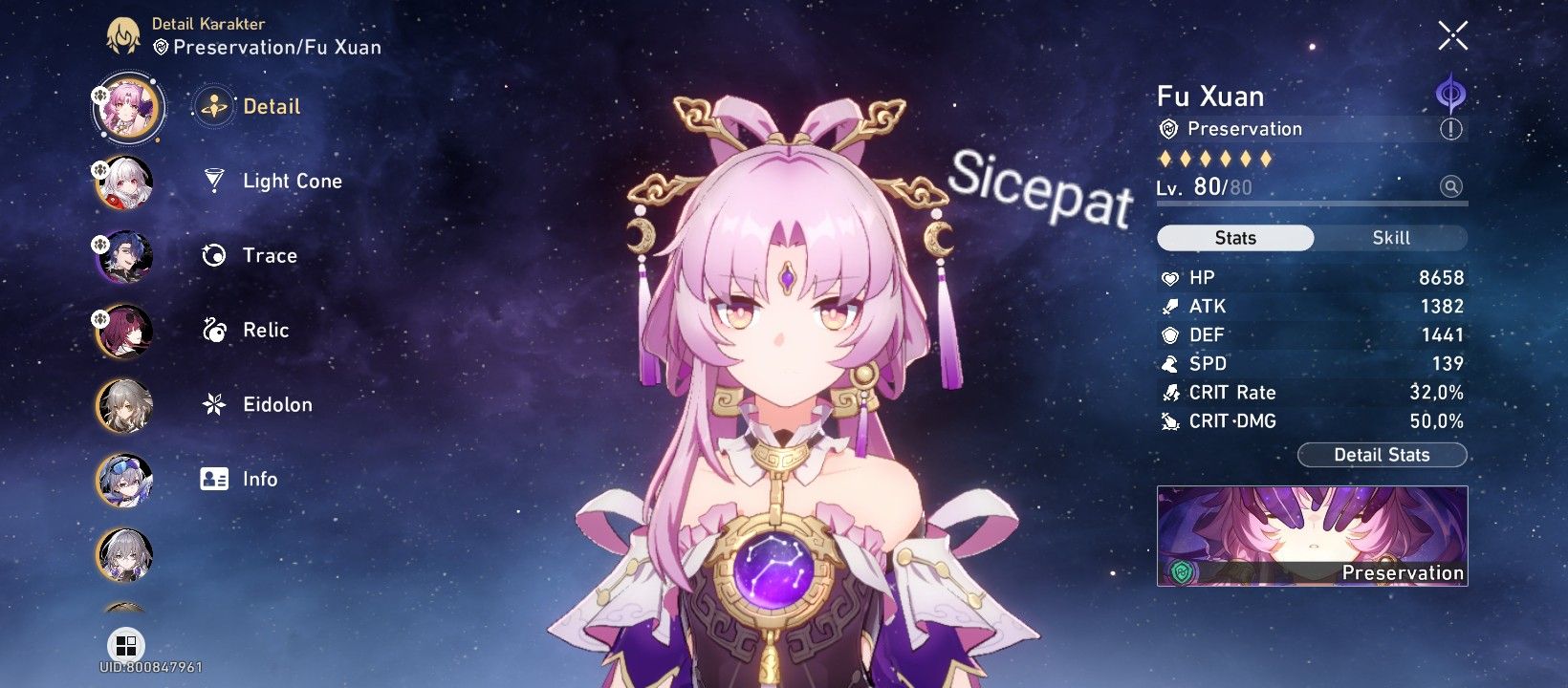 build fuxuan kalian lebih ke kanan /kiri? Honkai: Star Rail | HoYoLAB