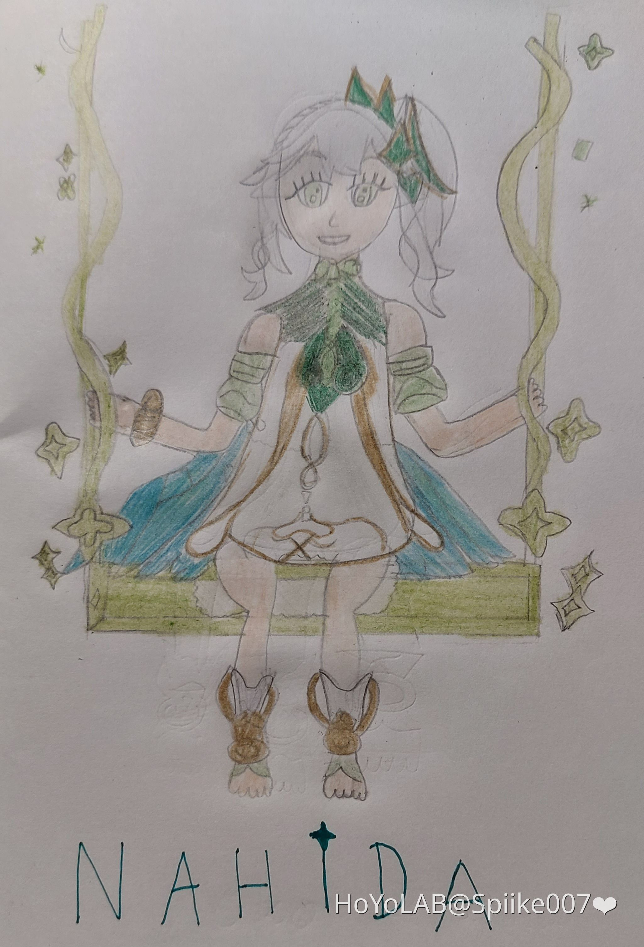 Nahida drawing 💚 Genshin Impact | HoYoLAB