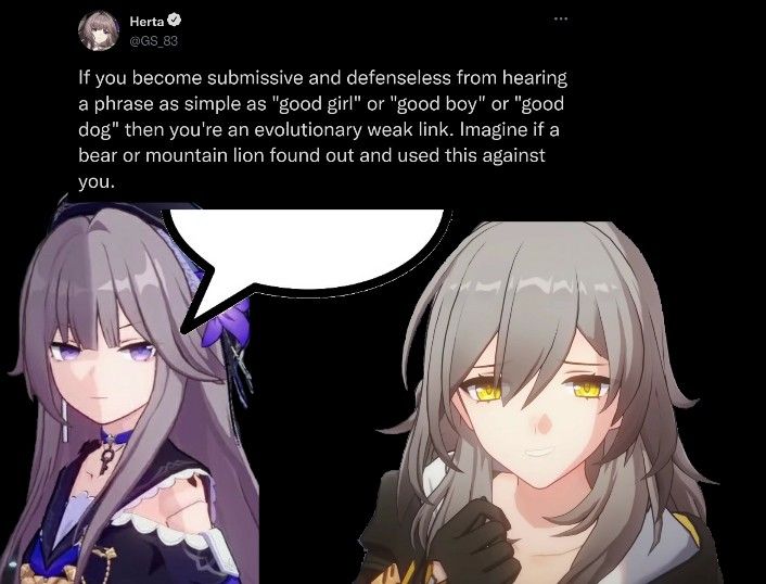 This meme was made for these two I swear. Herta would 100% lecture ...