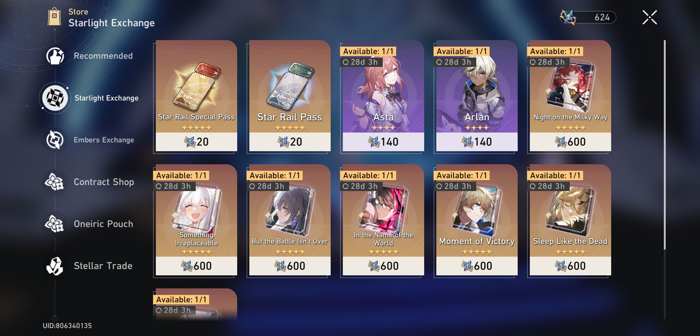 Starlight Shop (Help) Honkai: Star Rail | HoYoLAB