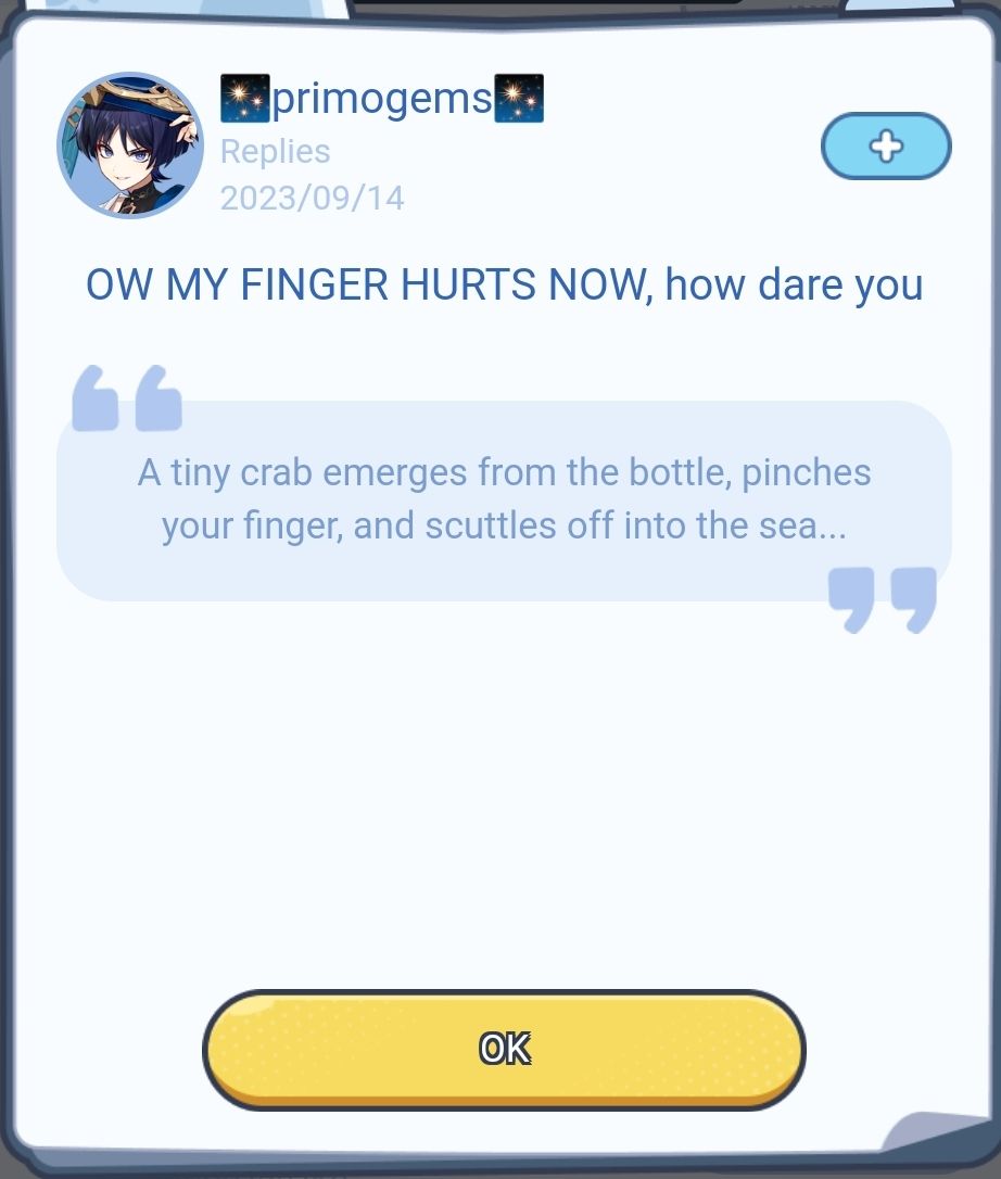 The tale of Tiny Crab | HoYoLAB