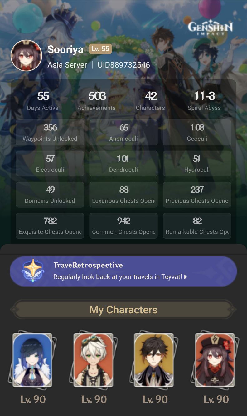 Genshin impact Progress Genshin Impact | HoYoLAB