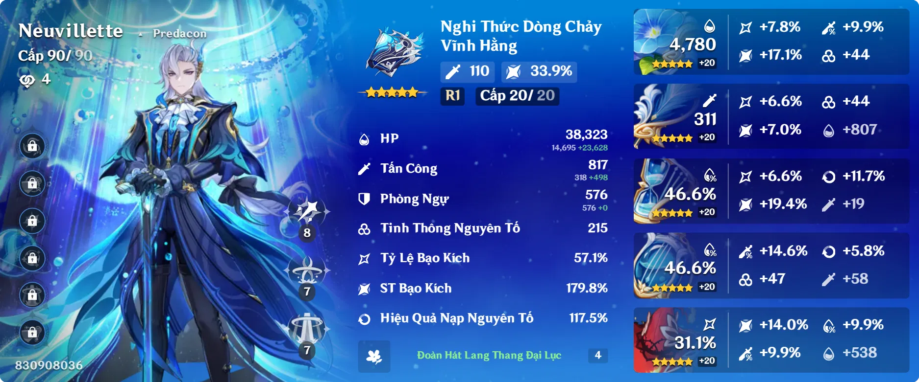 Mãn nguyện :v. Chưa hết, còn mời được anh Diluc cầm cung Amos nữa chứ ...