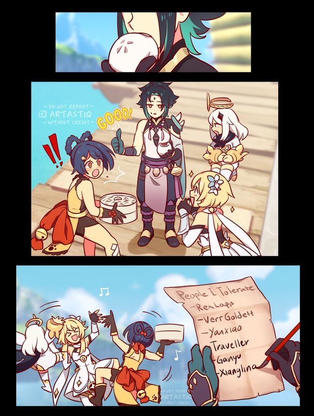 Xiao making friends Genshin Impact | HoYoLAB