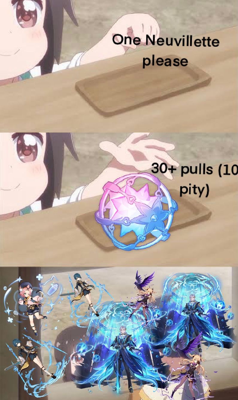 My lucky double Neuvillette pull! Genshin Impact | HoYoLAB