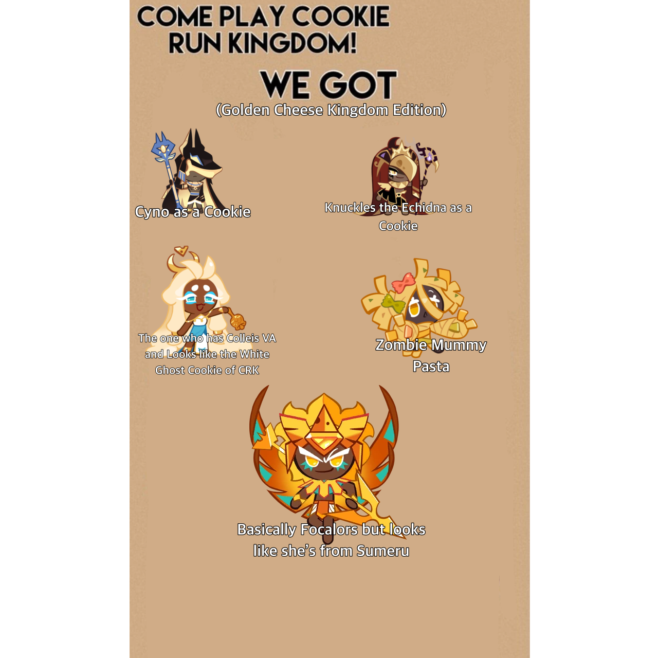 Come Play Cookie Run: Kingdom! We Got: (Golden Cheese Kingdom Edition ...