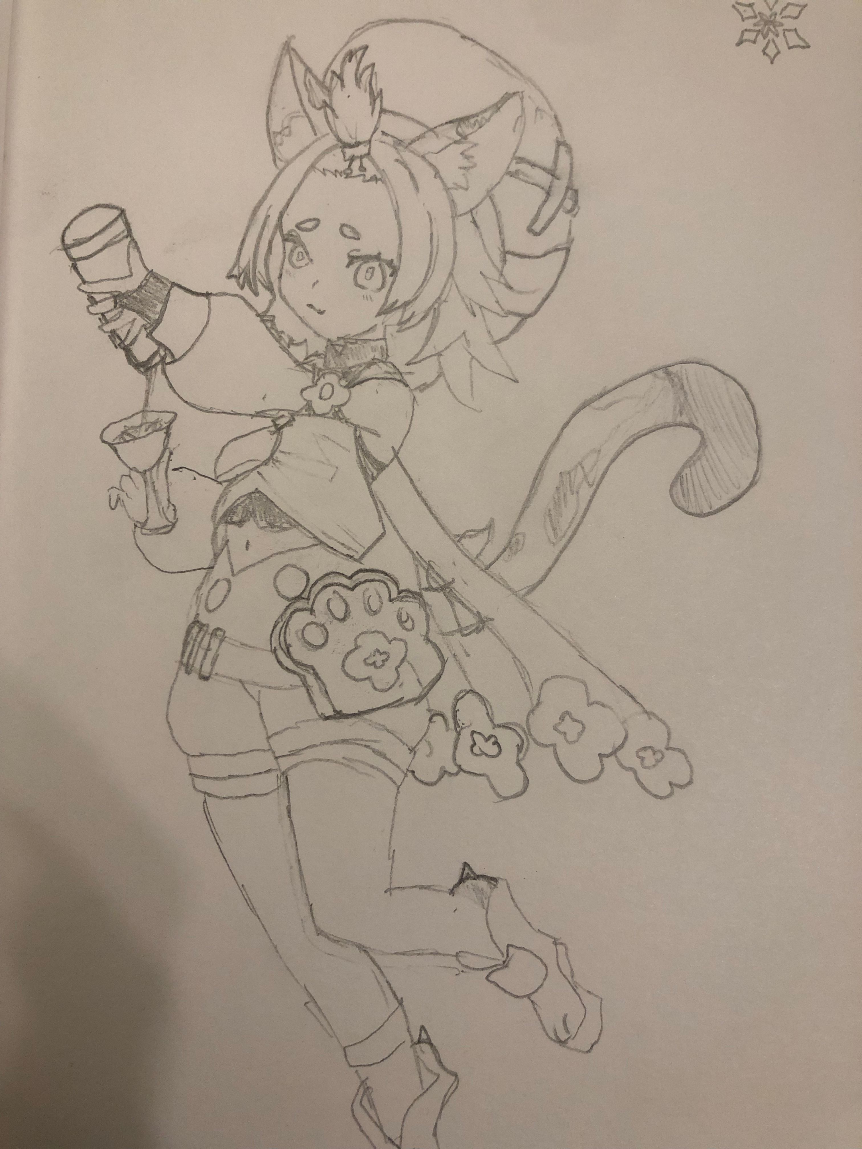 I tried drawing Diona😜 Genshin Impact | HoYoLAB