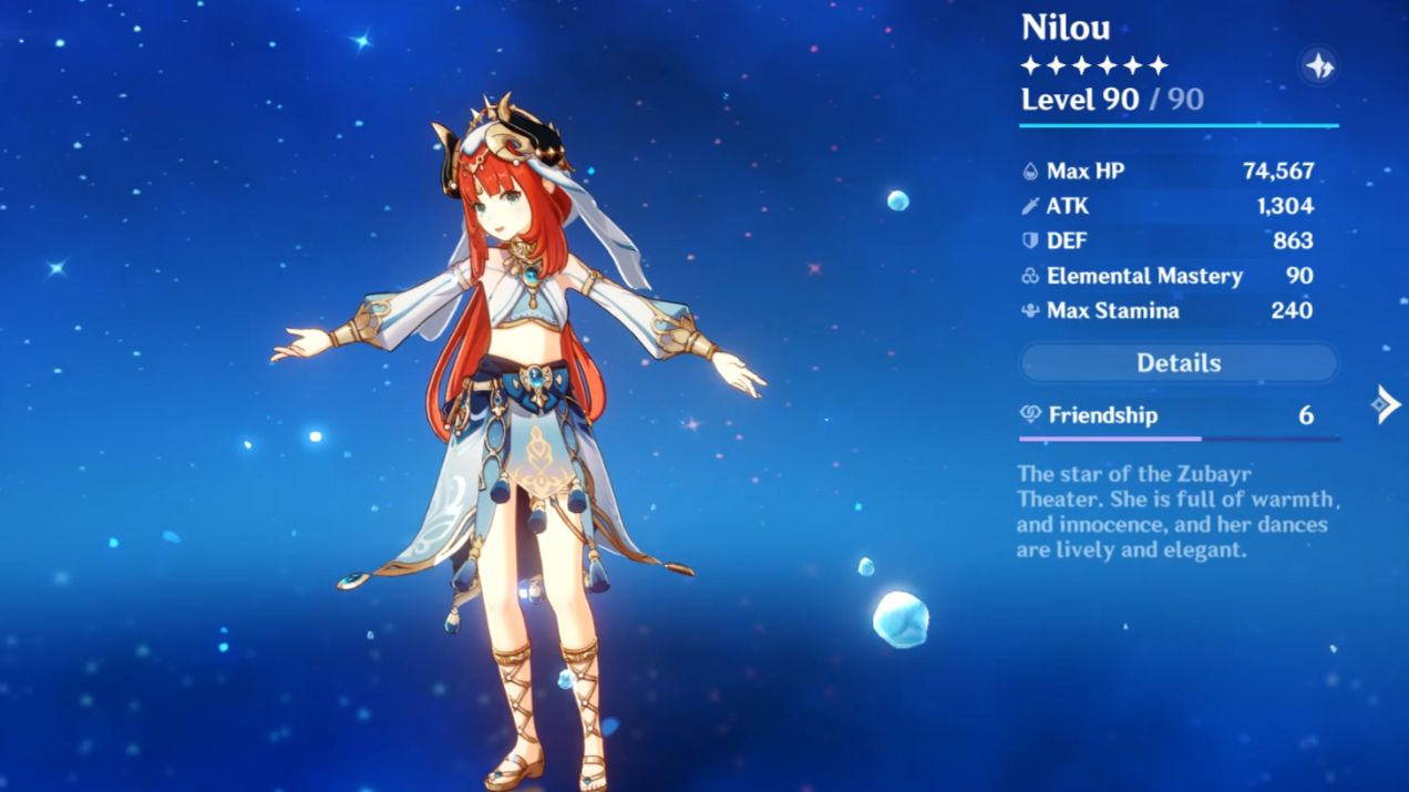 74,567 HP Nilou - How does HP damage scaling works? Genshin Impact | HoYoLAB